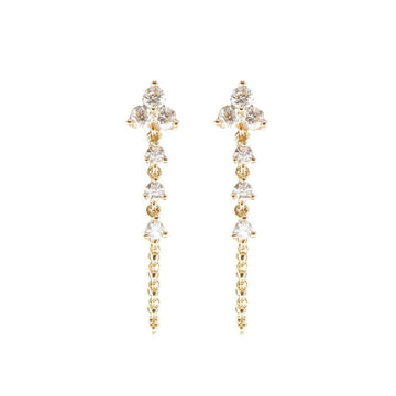 Diamond Trio Loop Earring - Fine Jewelry