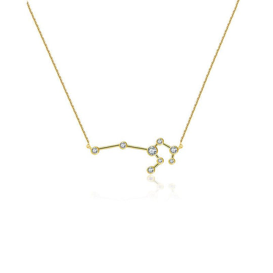 Diamond Zodiac Necklace - Monisha Melwani Jewelry - Aries / White Gold ...