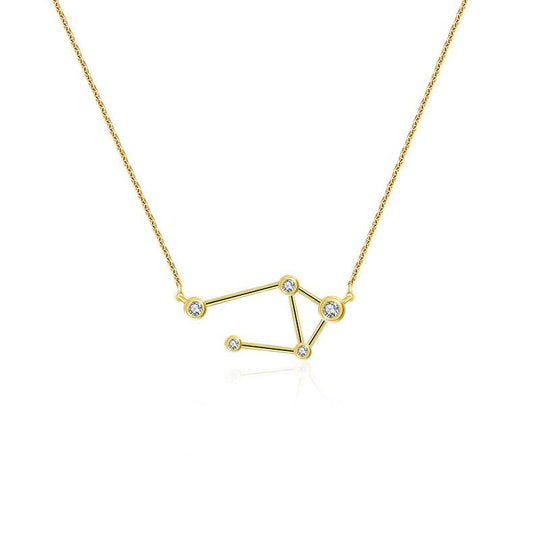 Diamond Zodiac Necklace - Monisha Melwani Jewelry - Aries / White Gold ...
